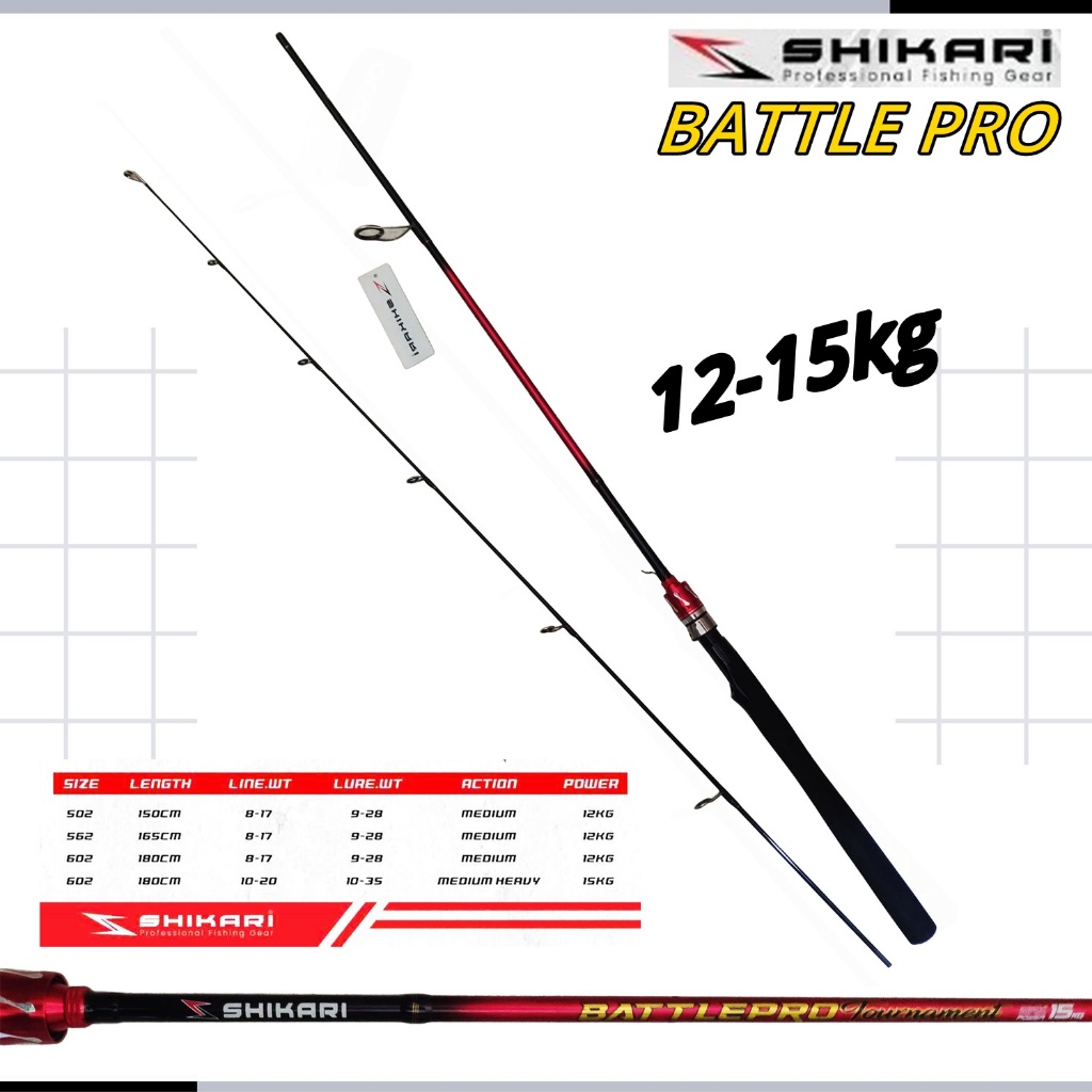Jual Joran Shikari Battle Pro Carbon Solid 150 165 180 | Shopee Indonesia