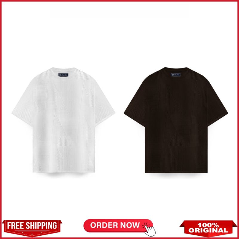 Jual [ORIGINAL] RUCAS ALL SEASON Tailor Textured Knitting Tee White ...