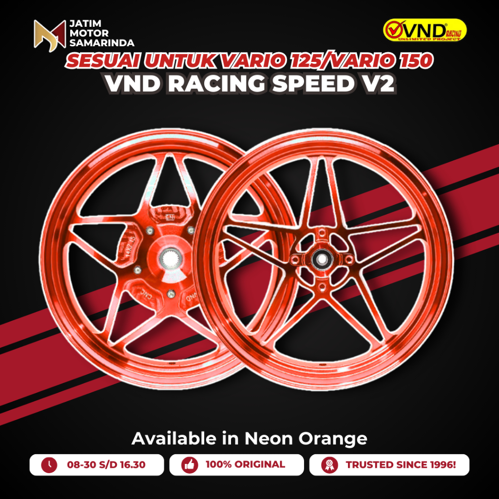 Jual VND Velg Racing Speed V2 Palang Bintang Motif Star Versi 2 Untuk Vario 125 Vario 150 Warna ...