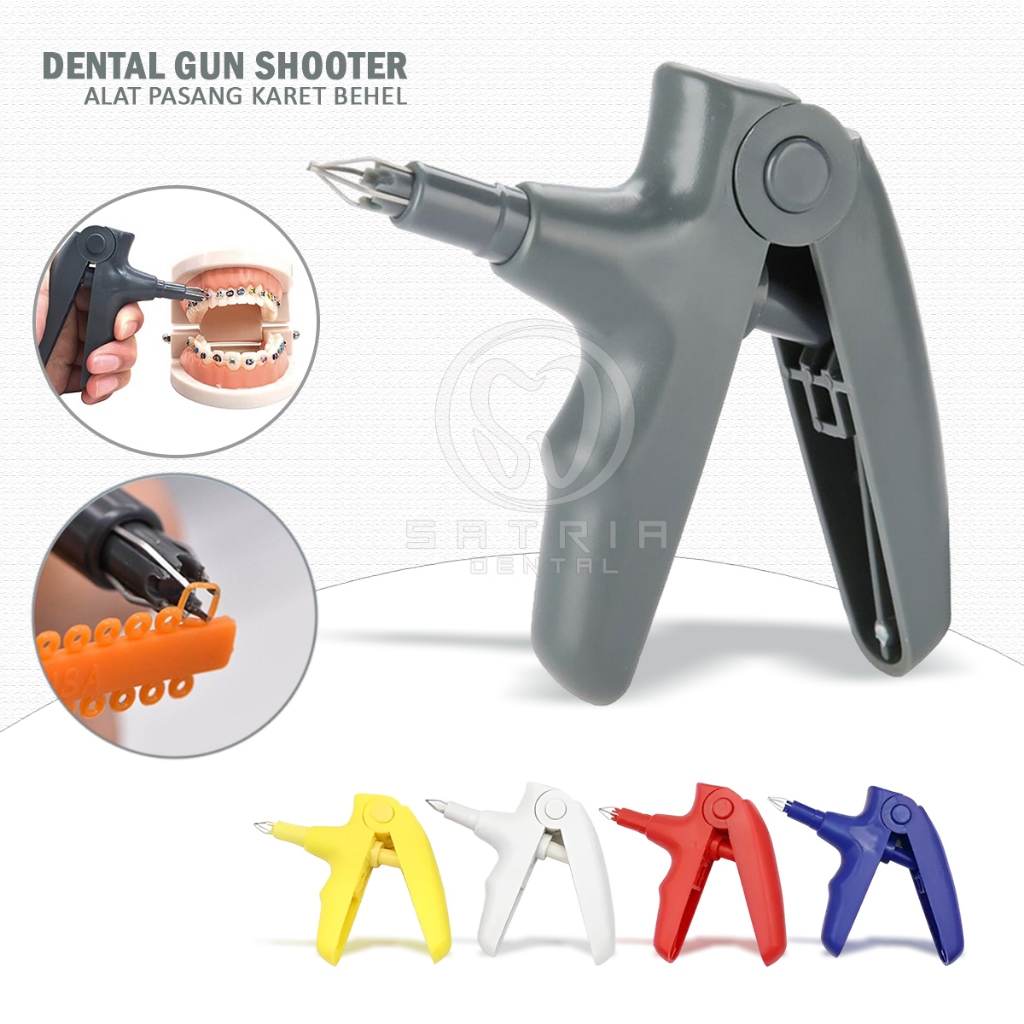 Jual Dental Gun Shooter Perangkat Bantu Pasang Karet Behel Ligature Gun ...