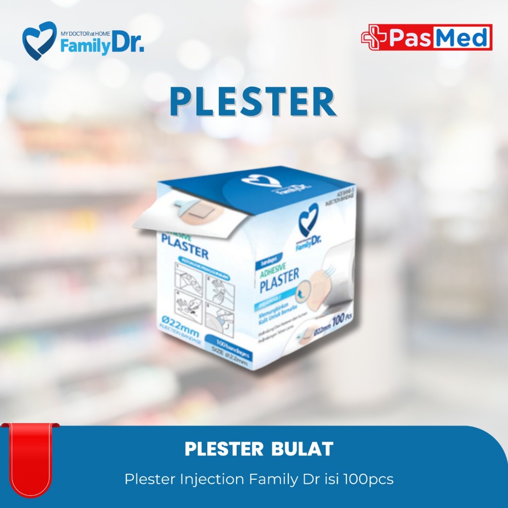 Jual Plaster Perban Bulat / Plester Injection Family Dr isi 100pcs ...