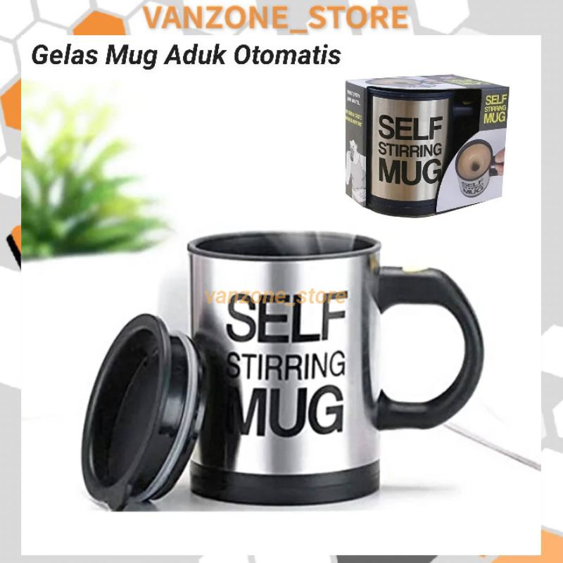 Jual Gelas Mug Aduk Otomatis Automatic Self Stirring Coffee Cup ...