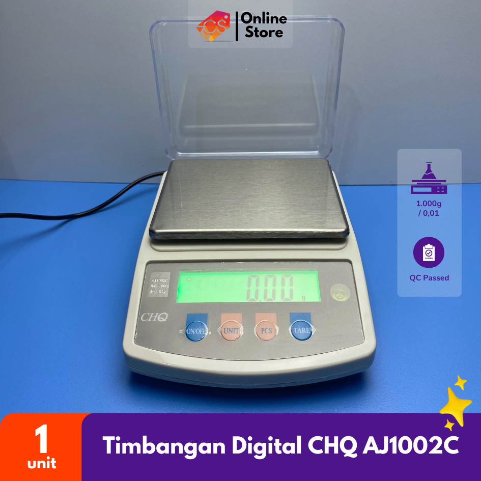 Jual Timbangan Digital CHQ 1kg AJ SERIES (0,01) | Shopee Indonesia
