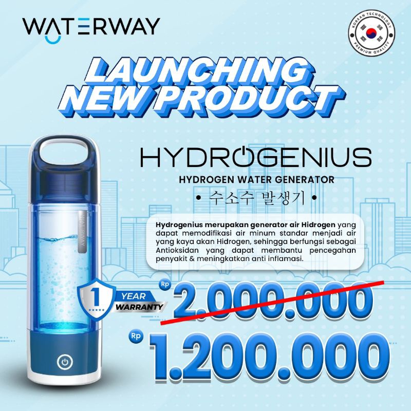 Jual Hydro Genius(hydrogen water generator) | Shopee Indonesia