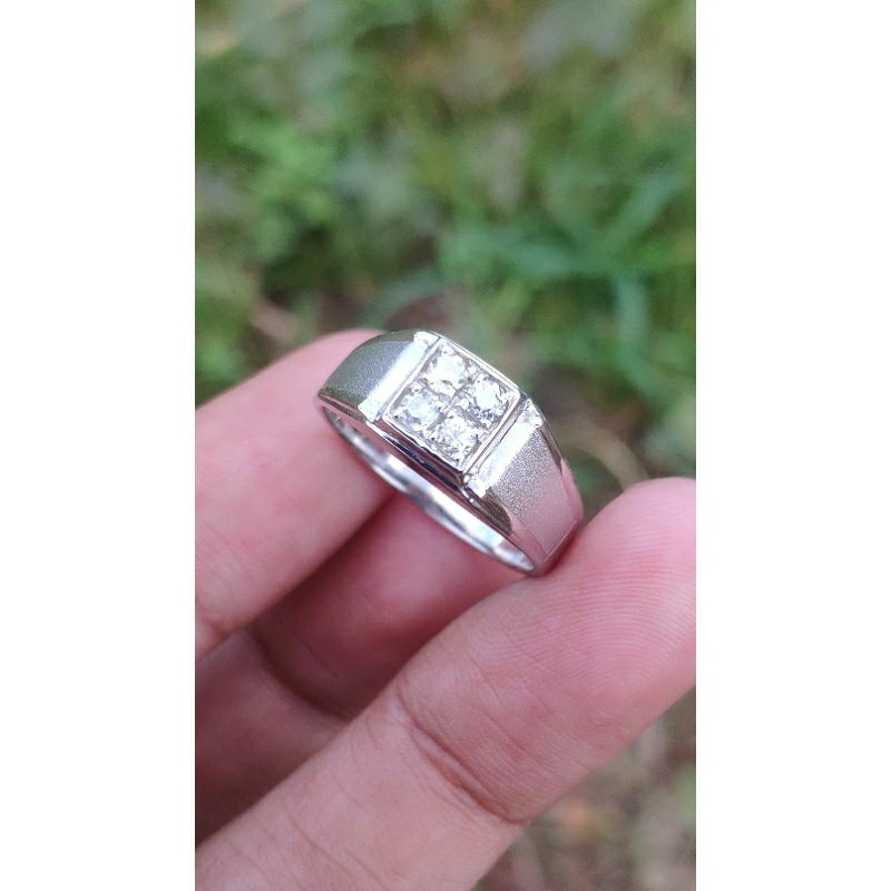 Jual Cincin pria stempel cincin cowok simple cincin berlian Banjar ...