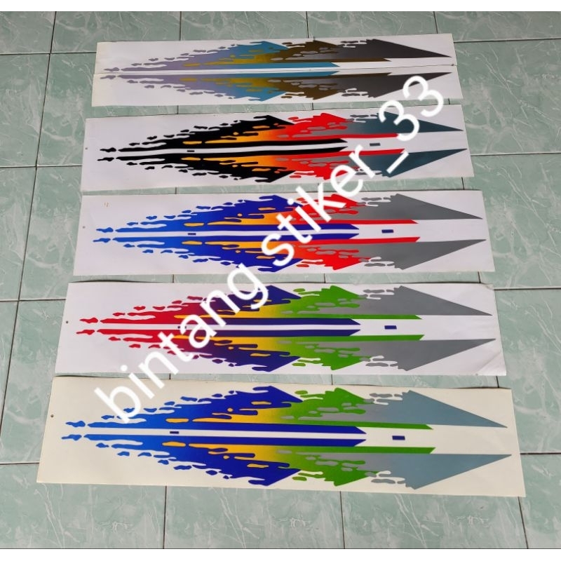 Jual stiker sticker list body panca tungal/sticker list body buat ...