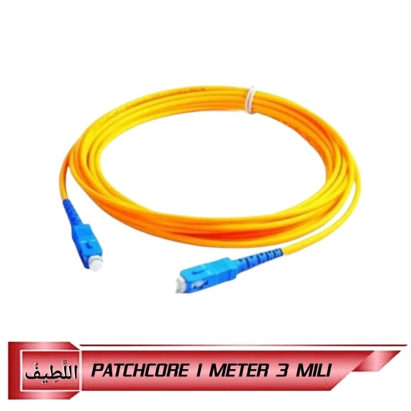 Jual KABEL PATCH CORD 1 METER 3 MILI FIBER OPTIC | Shopee Indonesia