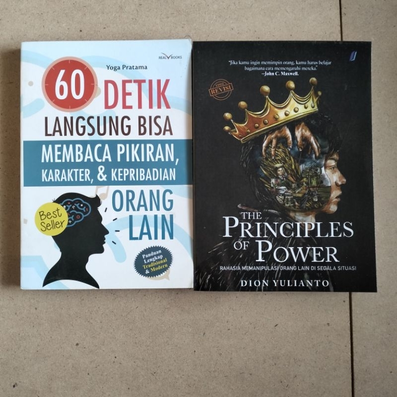 Jual PAKET 2 BUKU PENGEMBANGAN DIRI / 60 DETIK LANGSUNG BISA MEMBACA PIKIRAN KARAKTER ...