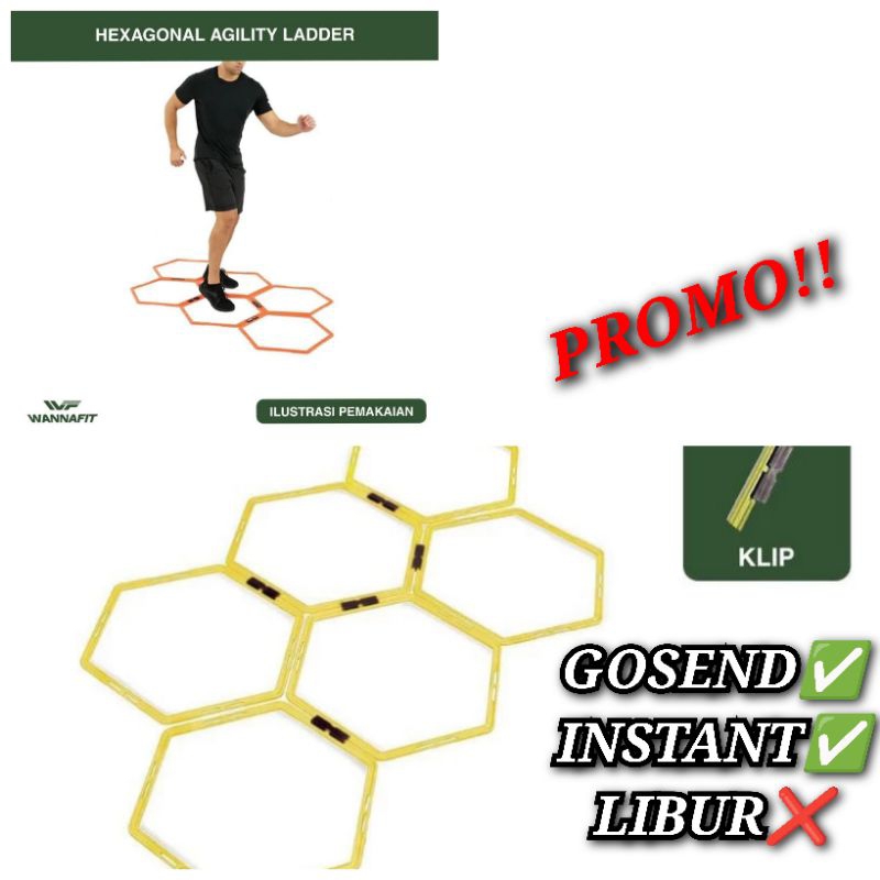Jual Agility Hexagonal 50cm ladder alat ketangkasan Sepak bola futsal ...