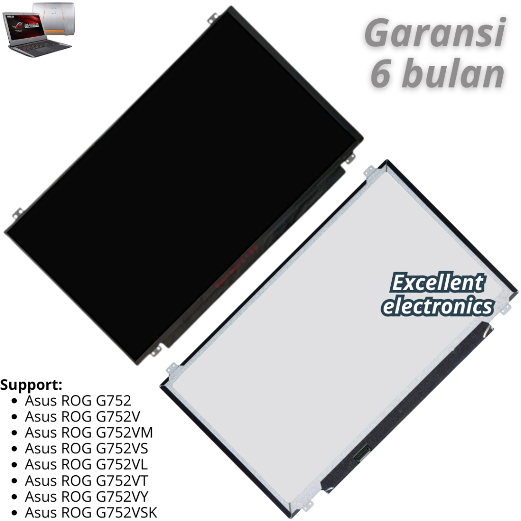 Jual Layar LCD Asus ROG G752 G752V G752VM G752VS G752VL G752VT G752VY ...