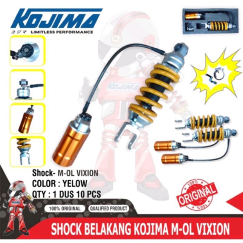 Jual Shock Monoshock Tabung Pisah Model Rideit Ohlins Vixion Old Vixion ...