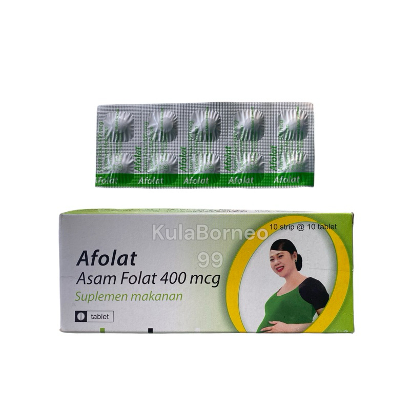 Jual Afolat Asam Folat 400 mcg 10 Tablet | Shopee Indonesia