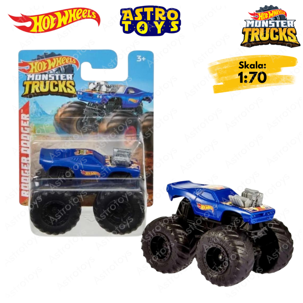 Jual Hot Wheels Monster Trucks Rodger Dodger 1:70 - Mainan Diecast ...