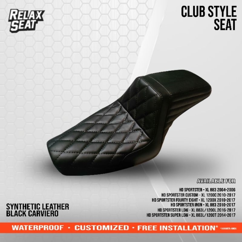 Jual jok motor harley davidson sportster 48 clubstyle kickflip design ...