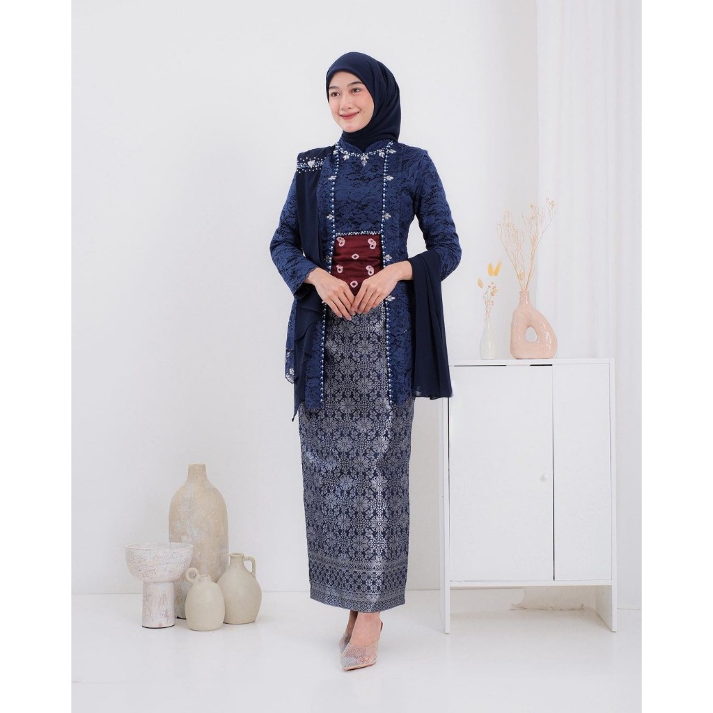Jual Set Kebaya Kutu Baru Wisuda Modern Kebaya Set Tunik Lamaran Tunangan Batik Baju Couple ...