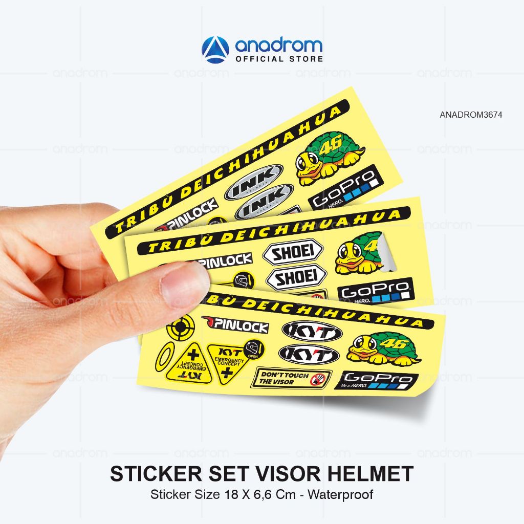 Jual Sticker Set Visor Helm | Sticker Helm Universal | Sticker Visor ...