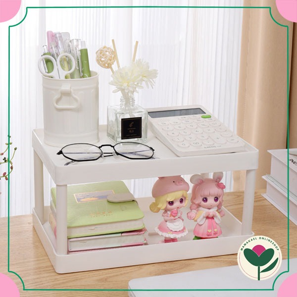 Jual Aesthetic white shelf storage rak estetik putih serbaguna 2 ...