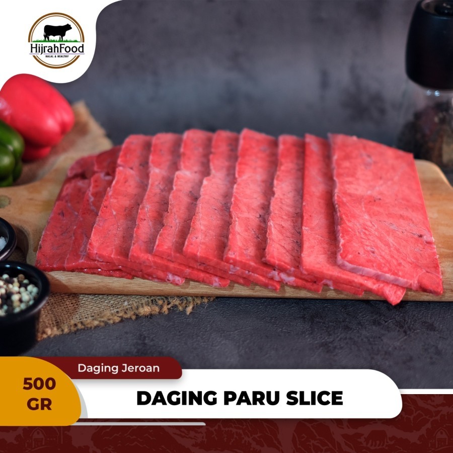 Jual Hijrahfood Daging Paru Sapi Slice Beef Lung Sliced 500 gram Halal ...