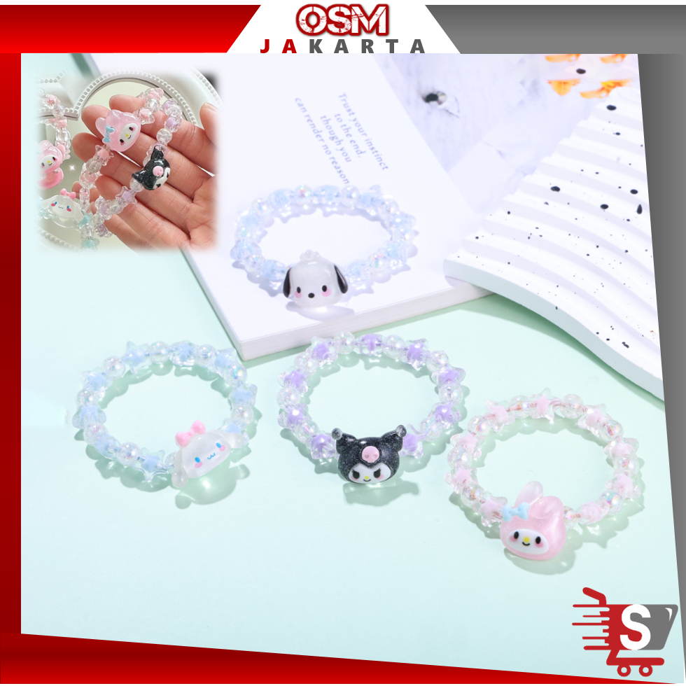 Jual OSM JKT G6199 Gelang Ikat Rambut Karakter / Gelang Manik-Manik ...