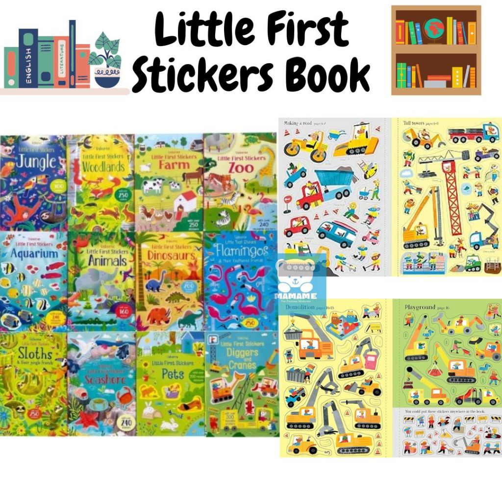 Jual [MAMAME] Little First Sticker Book// Buku Stiker Anak-anak Ukuran ...