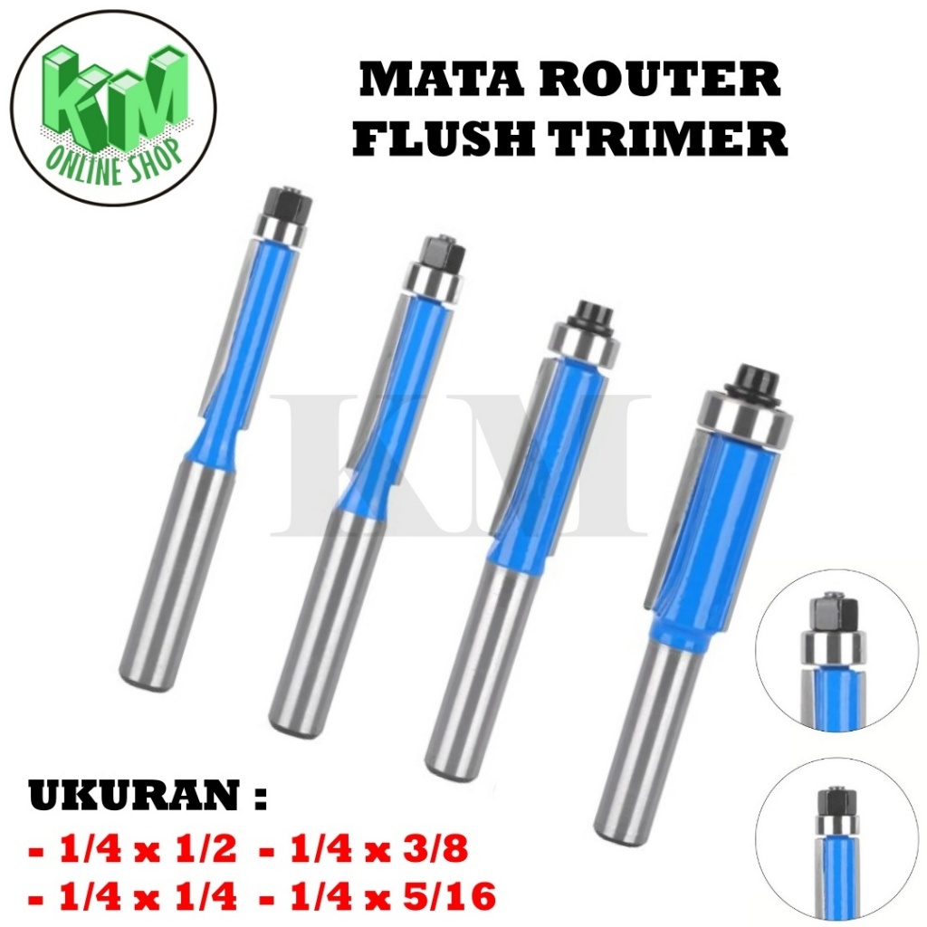 Jual Mata Router Profile Bits 1/4" / Mata Router Single Bearing / Mata ...