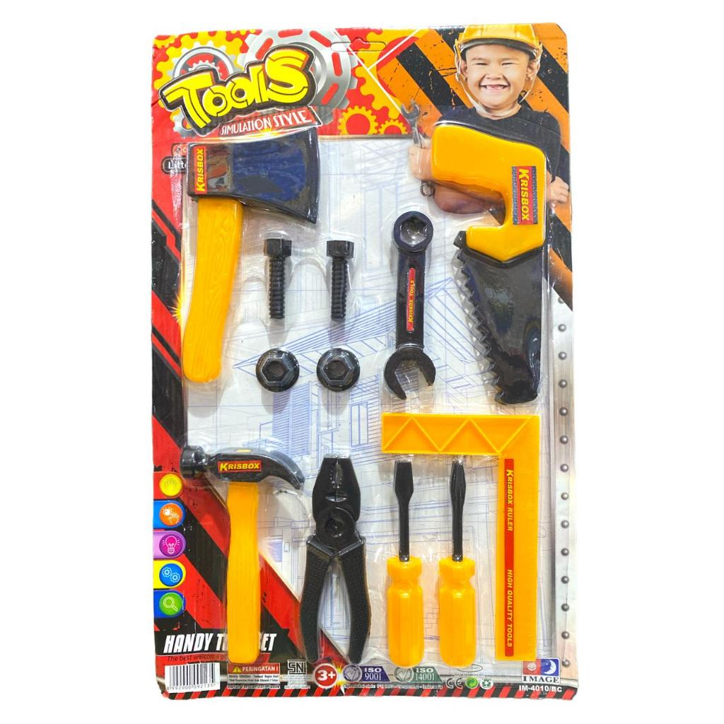 Jual Mainan Anak Peralatan Pertukangan Tools Set | Shopee Indonesia