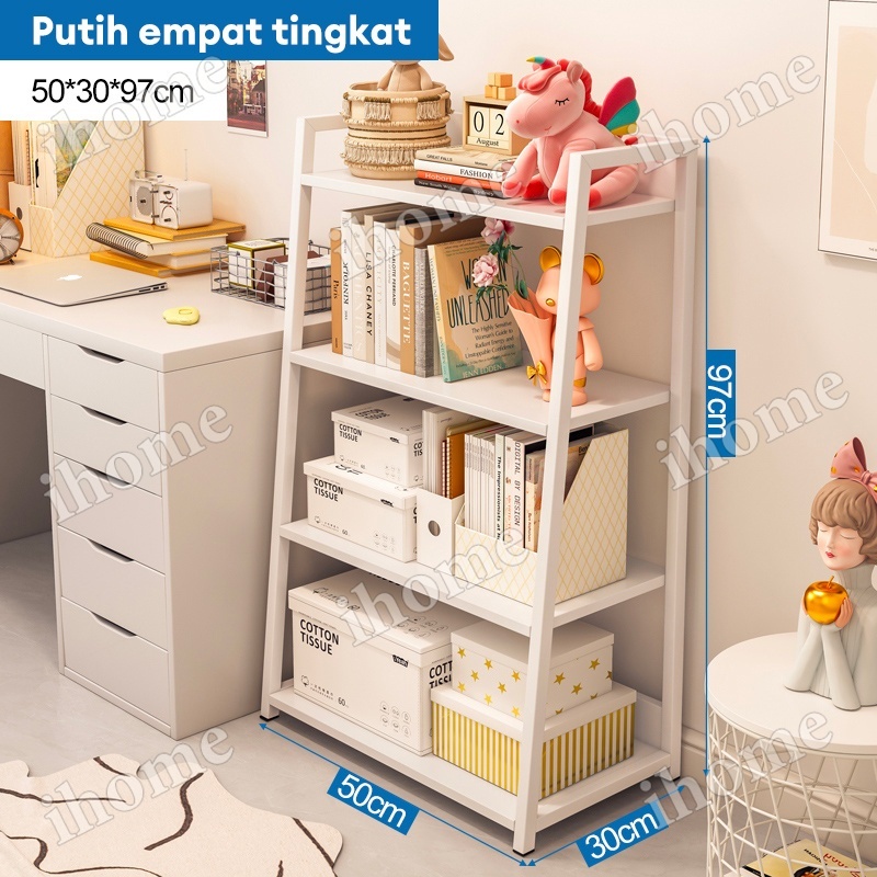 Jual IH Rak Besi Putih Rak Susun Rak Pajangan Rak Serbaguna Rak Buku ...