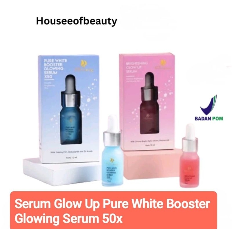 Jual Serum Biru Pure White Booster Glowing Serum 50x Serum Glow Up ...