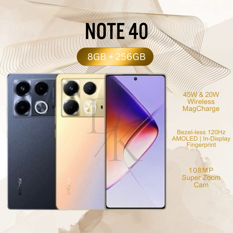 Jual Infinix Note 40 (8GB + 256GB) Garansi Resmi Infinix | Shopee Indonesia