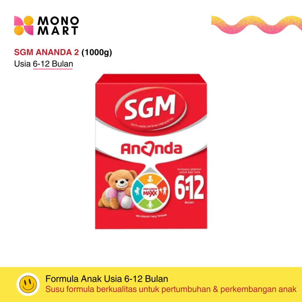 Jual SGM Ananda 2 (6-12 Bulan) 1000g 1kg | Shopee Indonesia