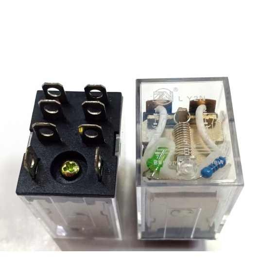 Jual Relay ZN LY2N 12VDC 24 VOLT 220V AC COIL RILAY LY2 LY 2N 8 PIN SOKET | Shopee Indonesia