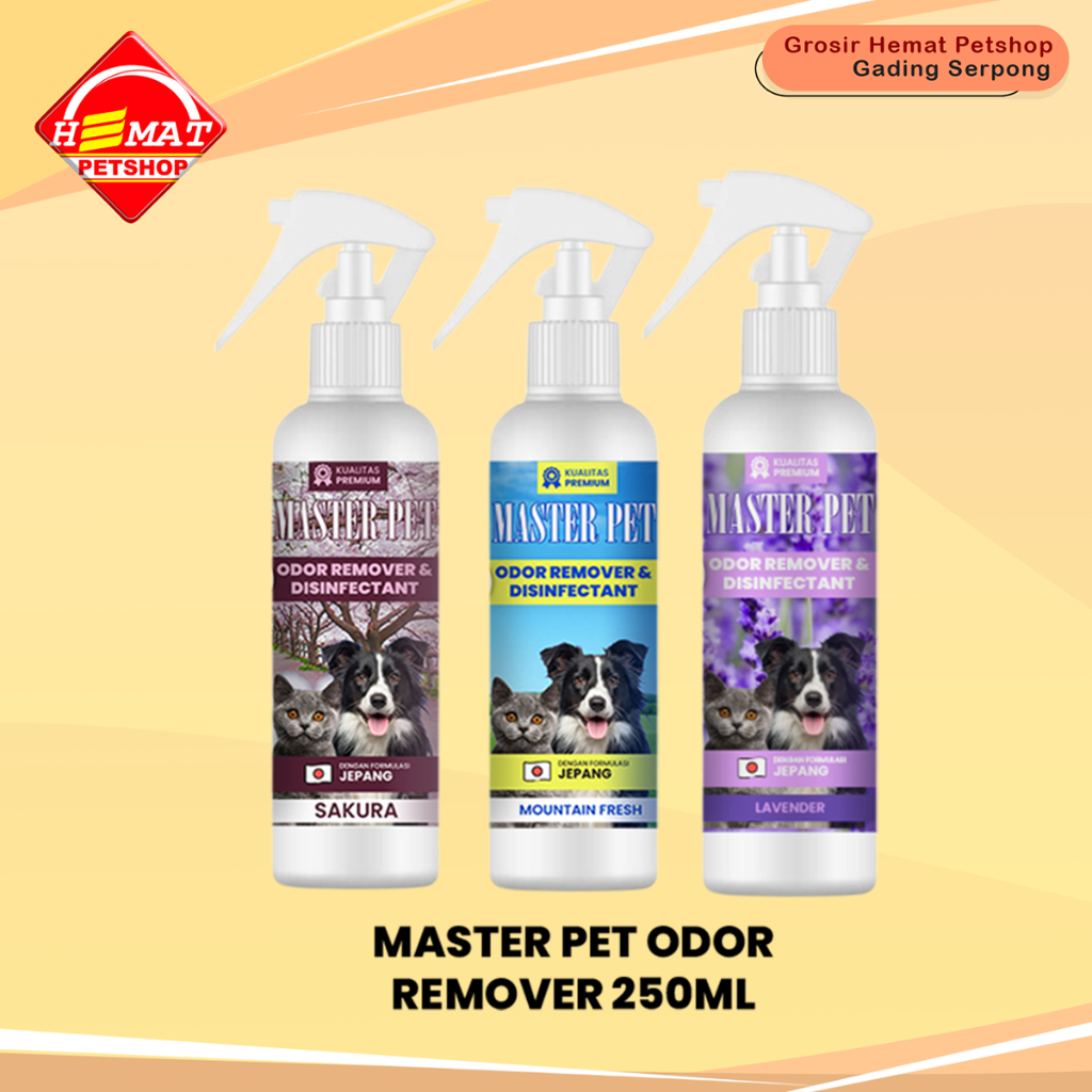 Jual Master Pet Odor Remover Penghilang Bau Disinfectant 250 ml ...