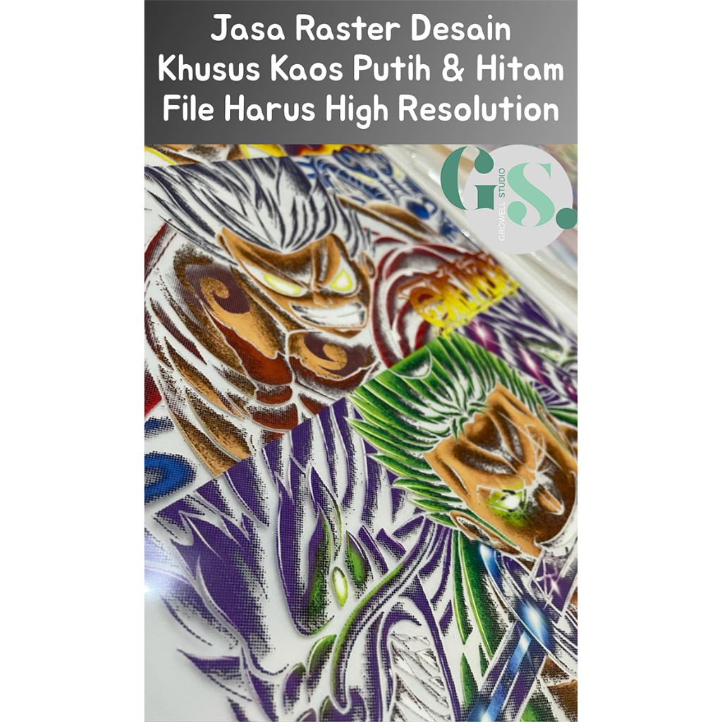 Jual Jasa Setting Raster DTF | JASA RASTER DESAIN | KHUSUS KAOS PUTIH ...