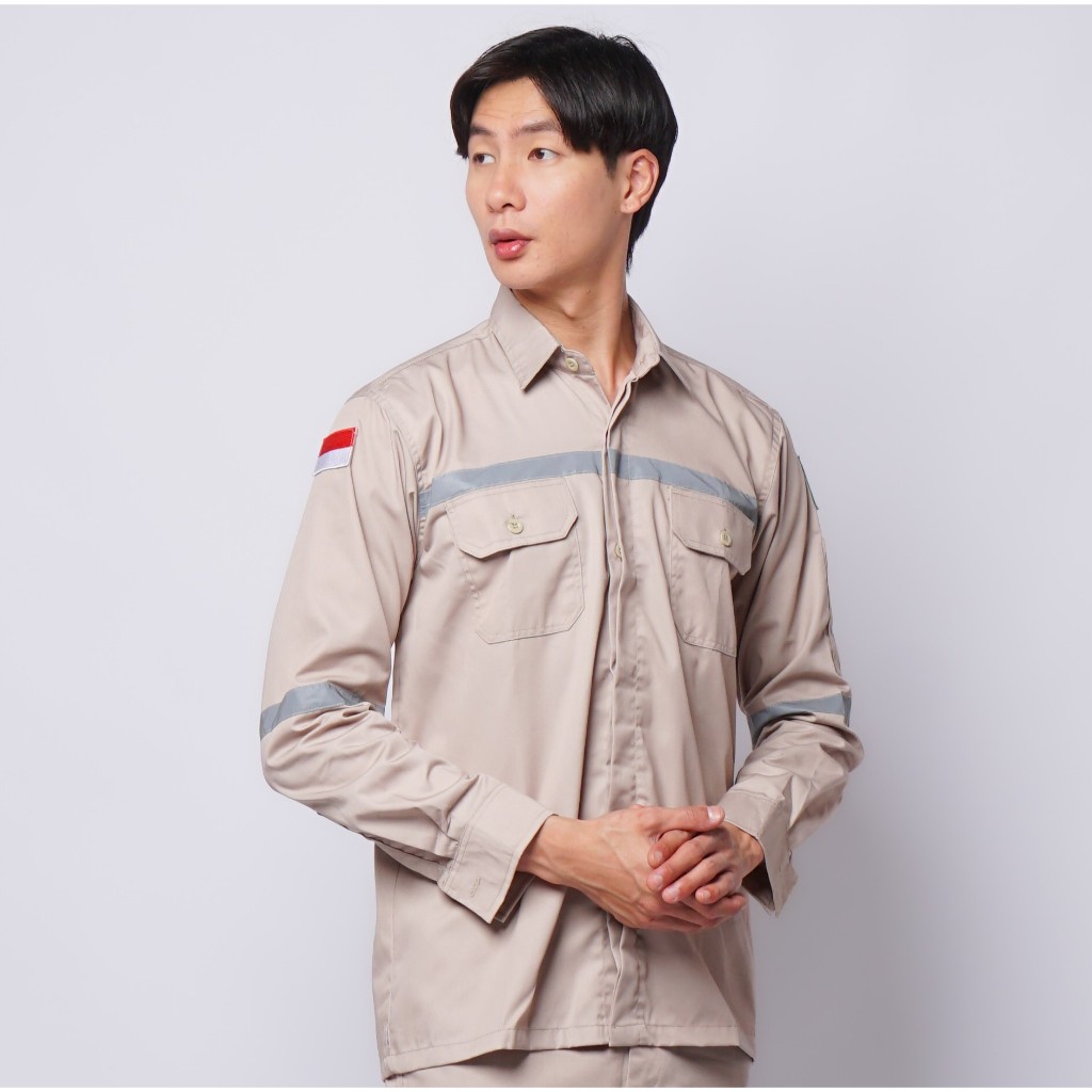 Jual Baju Safety Proyek Bengkel Mekanik Seragam Kerja Teknik Tambang ...