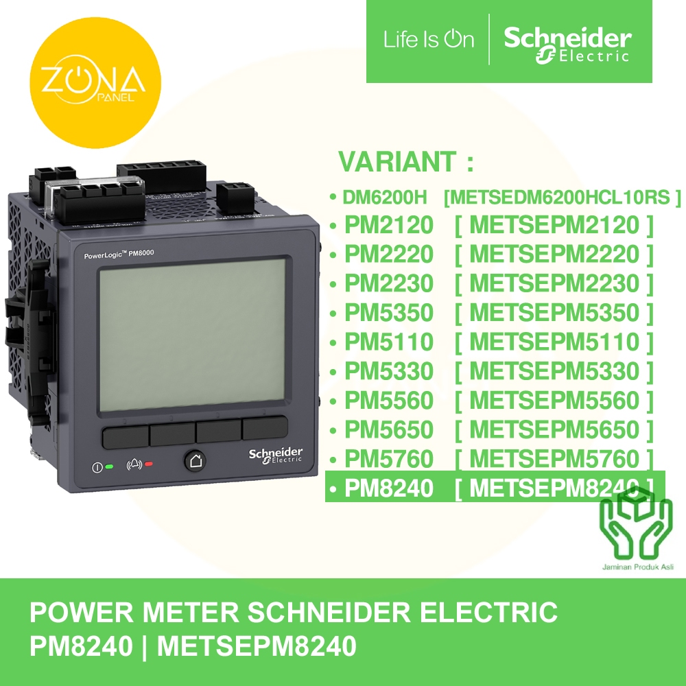 Jual POWER METER SCHNEIDER PM8240 METSEPM8240 EASYLOGIC | Shopee Indonesia