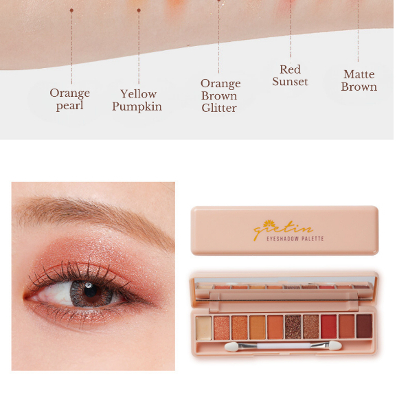 Jual Eyeshadow 10 Shades Palet Varian 3 Warna Dengan Brush Dua Sisi ...