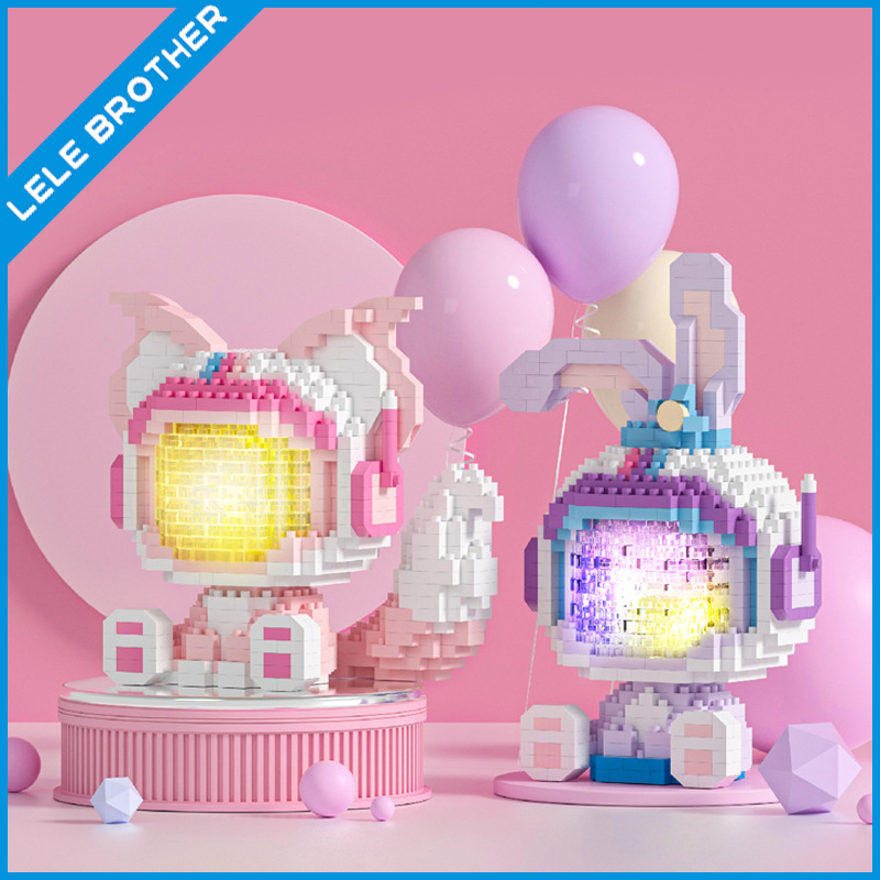 Jual LELE Mainan Cartoon Box Sanrio Nano Block LED karakter kartun ...