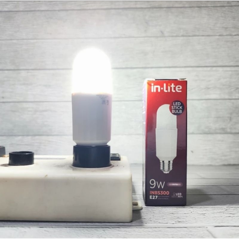 Jual INLITE LAMPU LED STICK 9 WATT INBS300 IN LITE PUTIH CDL 6500K SNI ...