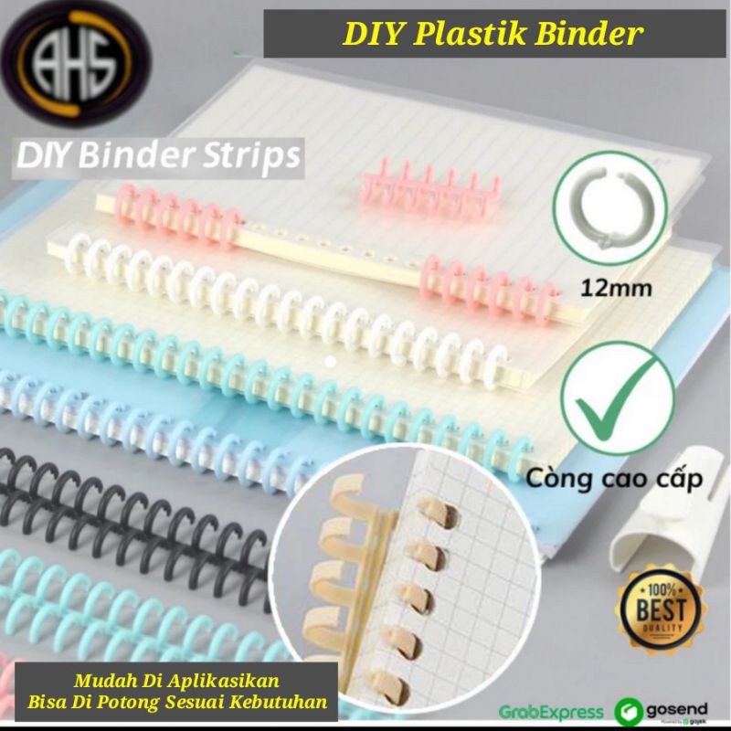 Jual Binder Plastik Spiral Ring DIY Plastik 30 Lubang Binder Kertas ...