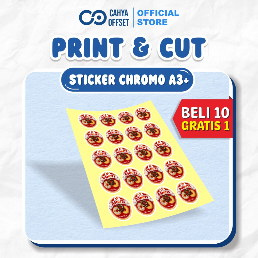 Jual 5.5 Cahya Offset - Cetak Stiker Kromo Custom Desain Ukuran A3 ...
