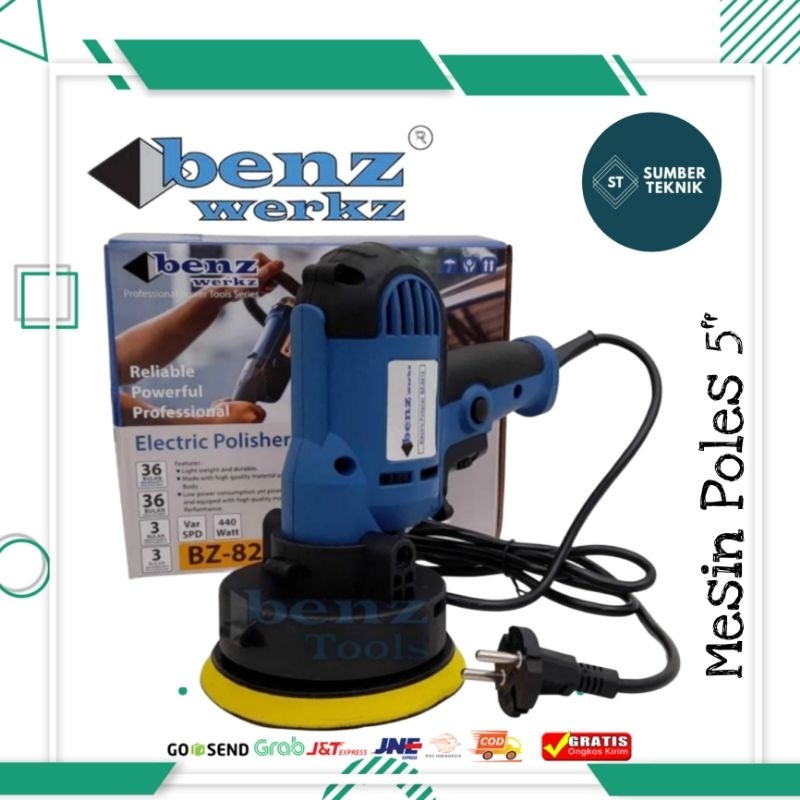 Jual Benz Werkz BZ-8215 Mesin Polisher Poles Polis Polish Mobil Motor 5 ...