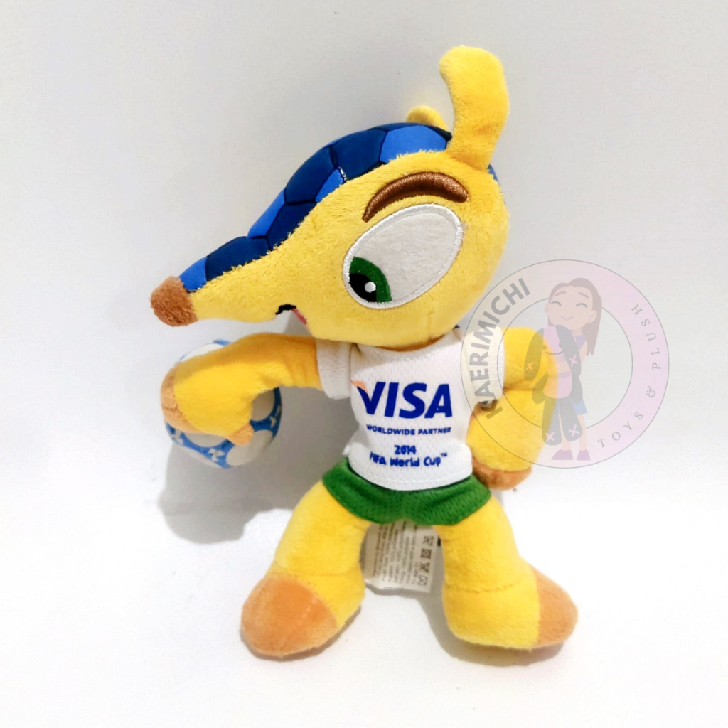 Jual Boneka Maskot FIFA World Cup 2014 Brazil Fuleco Mascot Fifa World ...