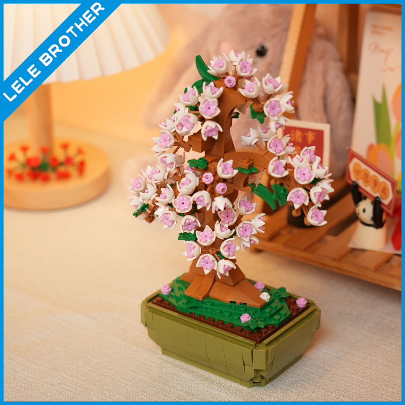 Jual LELE Mainan Balok Bangunan Mini Model Rumah Pohon Bunga Sakura ...