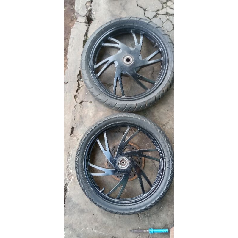 Jual velg velk roda set depan belkang ori original suzuki skywave ...