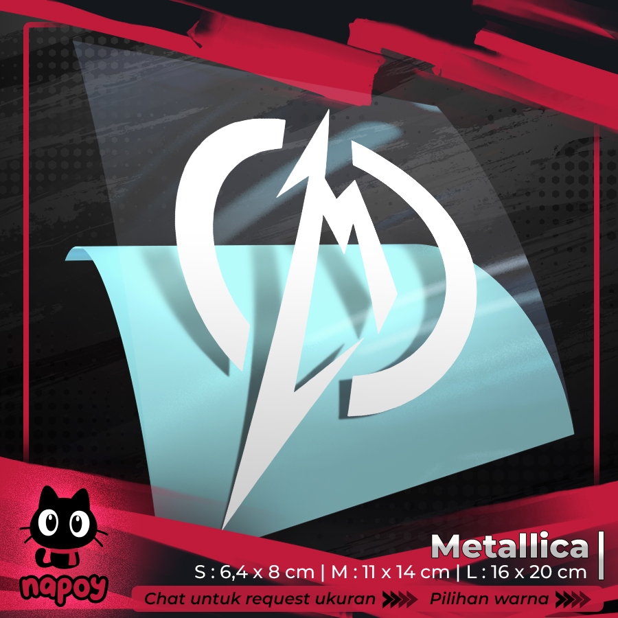 Jual Cutting Sticker Metallica Logo | Stiker Metallica Logo | Shopee ...