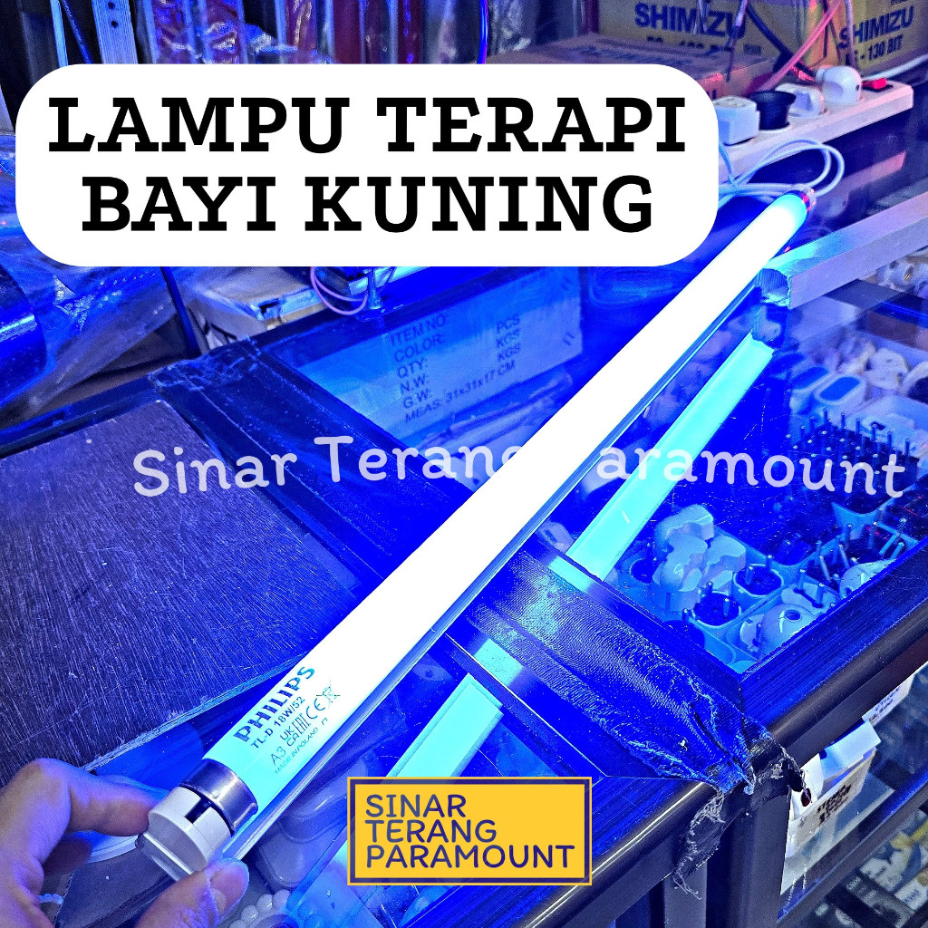 Jual Lampu BIRU Terapi Bayi Kuning Lampu Neon TL-D T8 Panjang 60cm ...