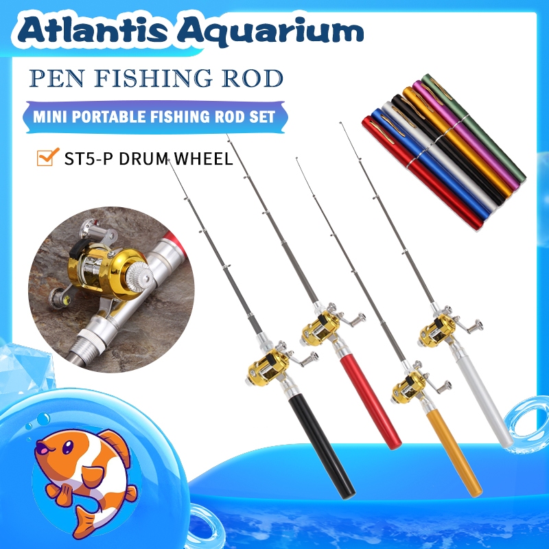 Jual Ruparuma Mini Fishing Rod Pena Satu set Joran Pen mini Pancing ...