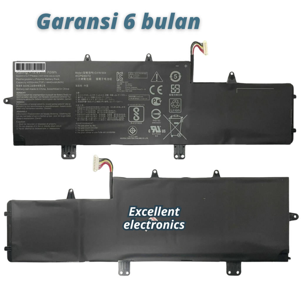 Jual Baterai Asus ZenBook Pro 14 UX480 UX450FDX UX480FD C41N1804 ...
