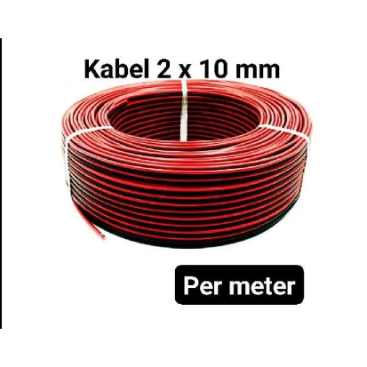 Jual Kabel Listrik Serabut Merah Hitam NYZ 2x10 Per Meter Meteran ...