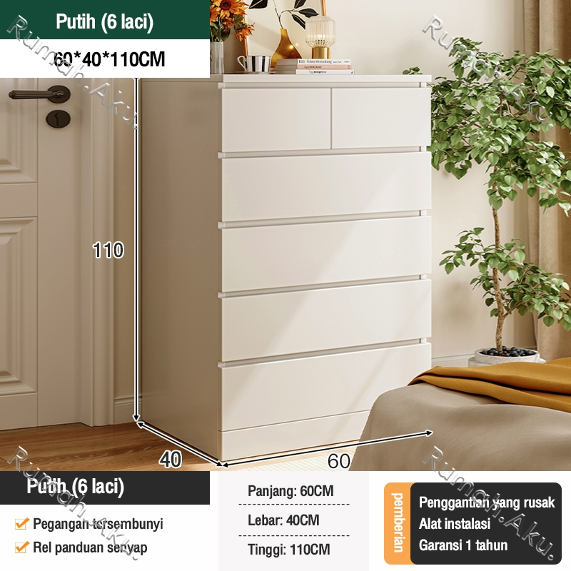 Jual Lemari Laci Kayu Chest Drawer Minimalis Lemari Penyimpanan Lemari ...